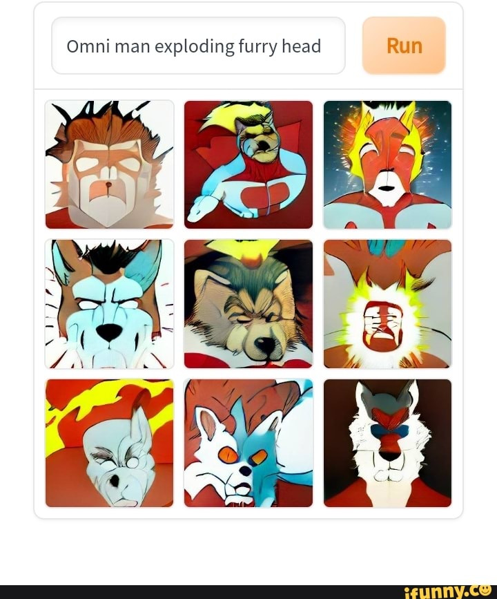 Run Omni man exploding furry head Run - iFunny Brazil