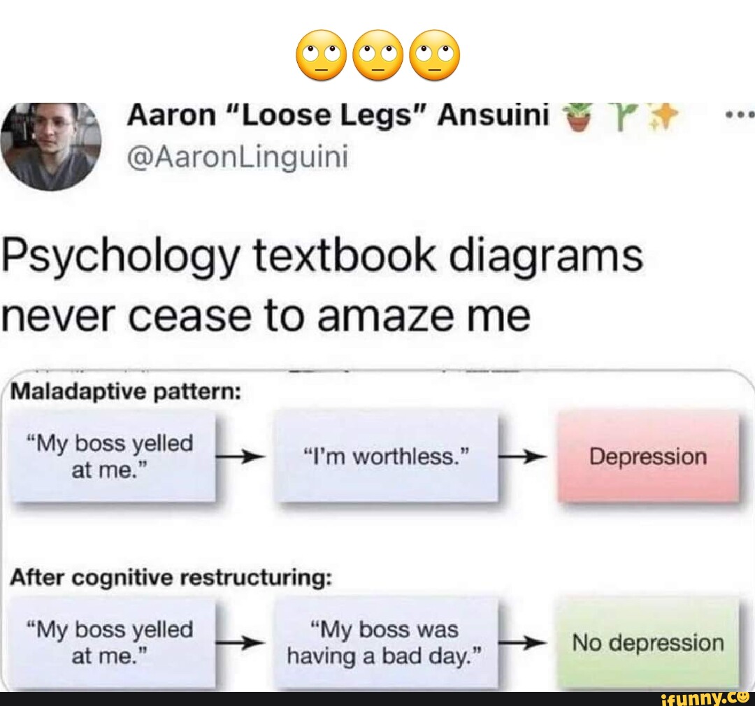 DIE Aaron "Loose Legs" Ansuini @AaronLinguini Psychology textbook ...