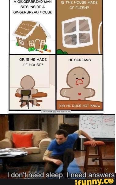 GINGERBREAD MAN HOUSE MADE SITS INSIDE A GINGERBREAD HOUSE OR IS HE ...