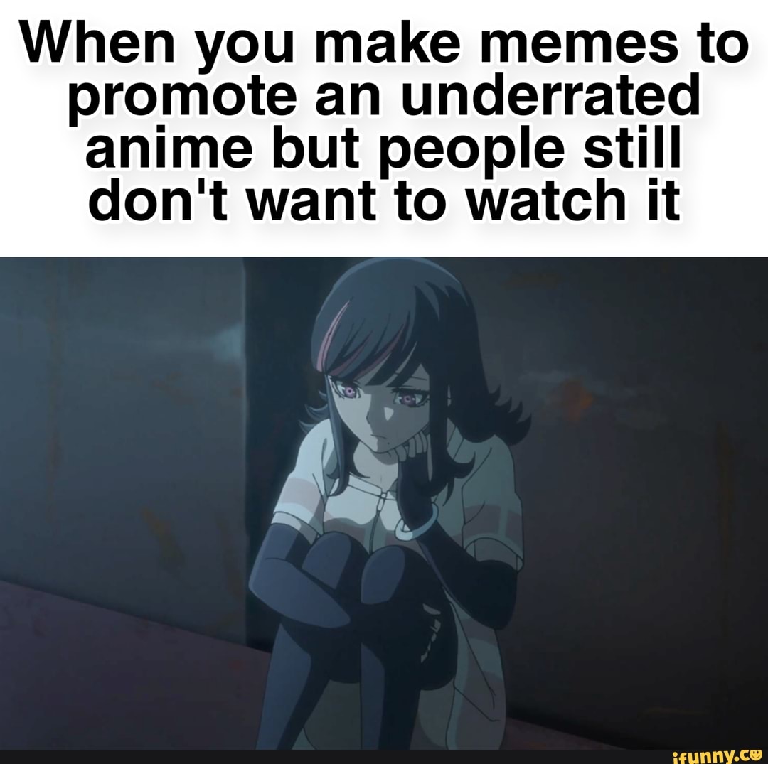 When you make memes to promote an underrated anime but people still don ...