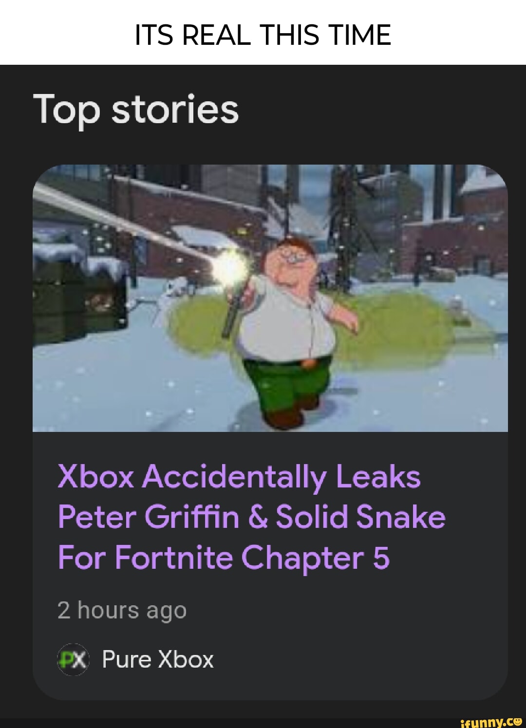 ITS REAL THIS TIME Top stories Xbox Accidentally Leaks Peter Griffin ...
