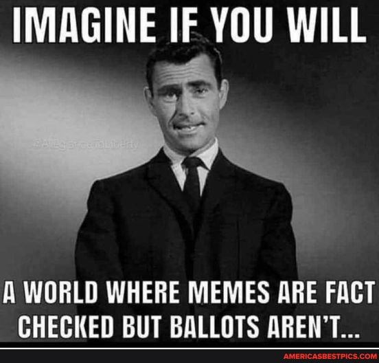 Weird! - IMAGINE IF YOU WILL A WORLD WHERE MEMES ARE FACT CHECKED BUT ...