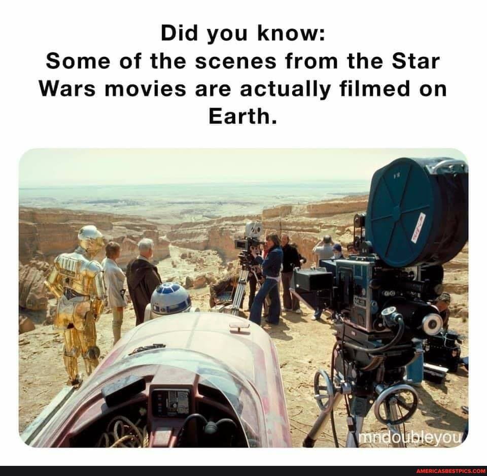 Did you know: Some of the scenes from the Star Wars movies are actually ...