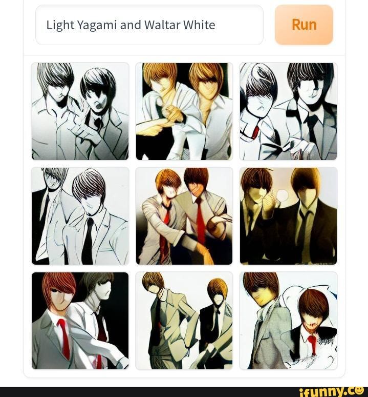 Light Yagami and Waltar White - iFunny