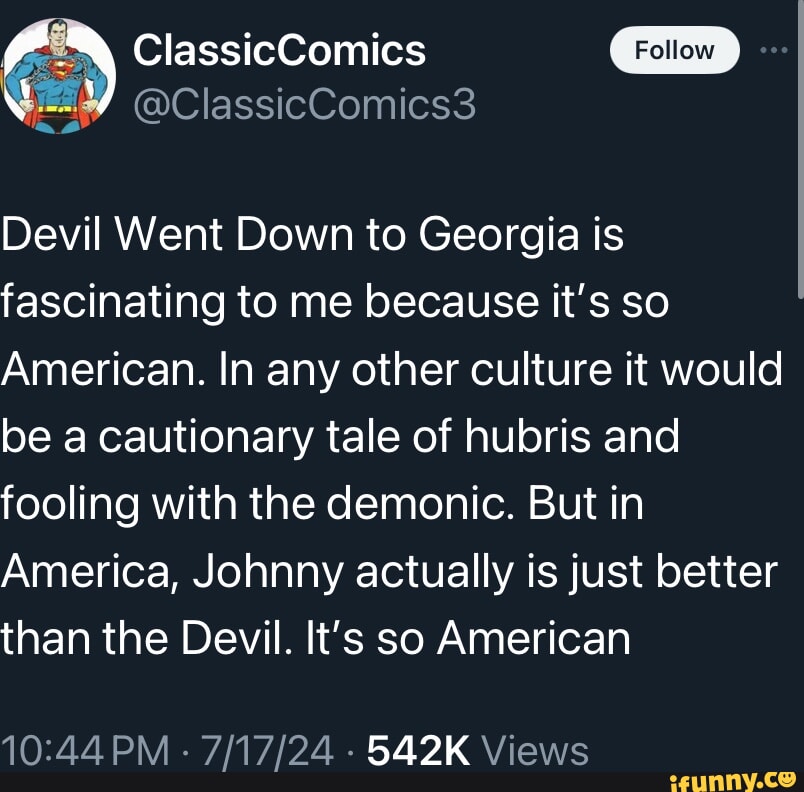 ClassicComics @ClassicComics3 Devil Went Down to Georgia is fascinating ...