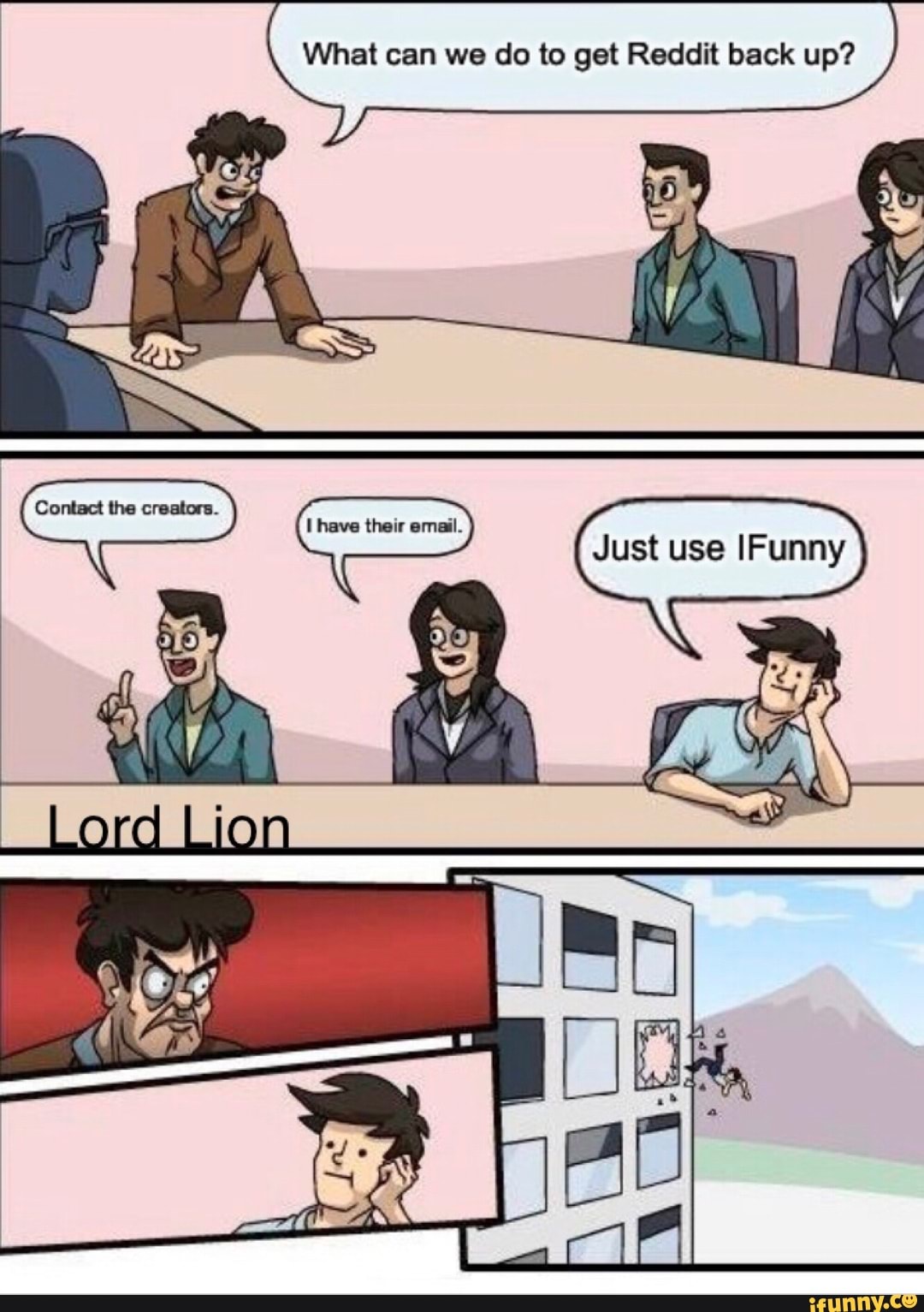 What can we do to get Reddit back up? - iFunny
