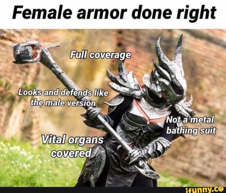 Female armor done right Full coverage Looks and defends ike the inale ...
