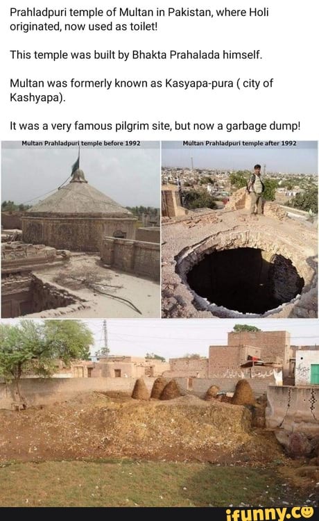 Prahladpuri temple of Multan in Pakistan, where Holi originated, now ...