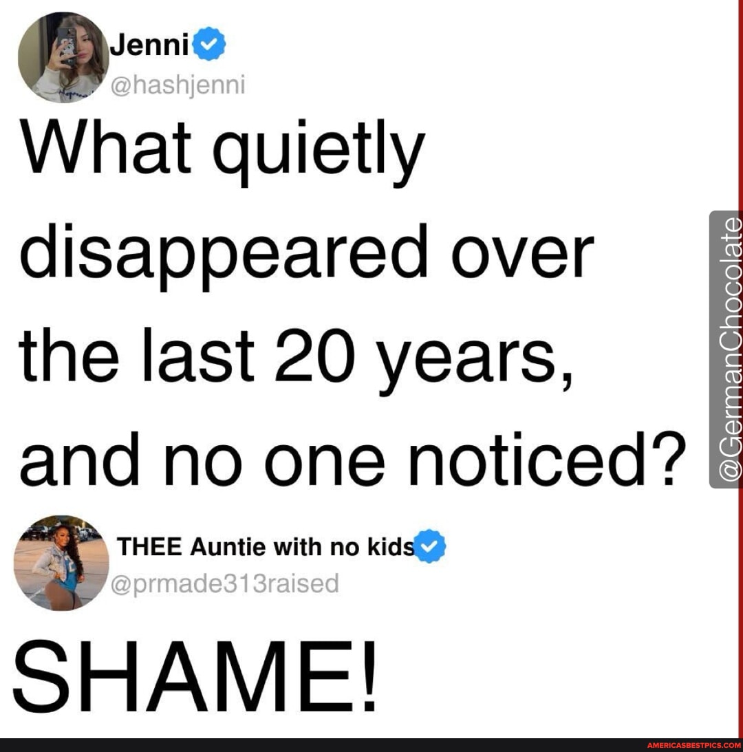 Enni@ What quietly disappeared over the last 20 years, and no one ...