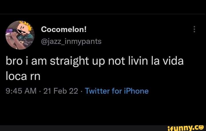 Cocomelon! @jazz inmypants bro am straight up not livin la vida loca rn ...