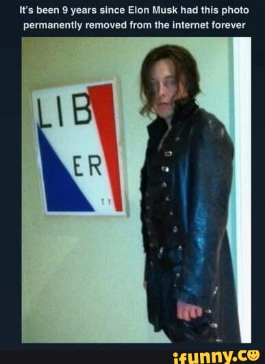 It's been 9 years since Elon Musk had this photo permanently removed ...