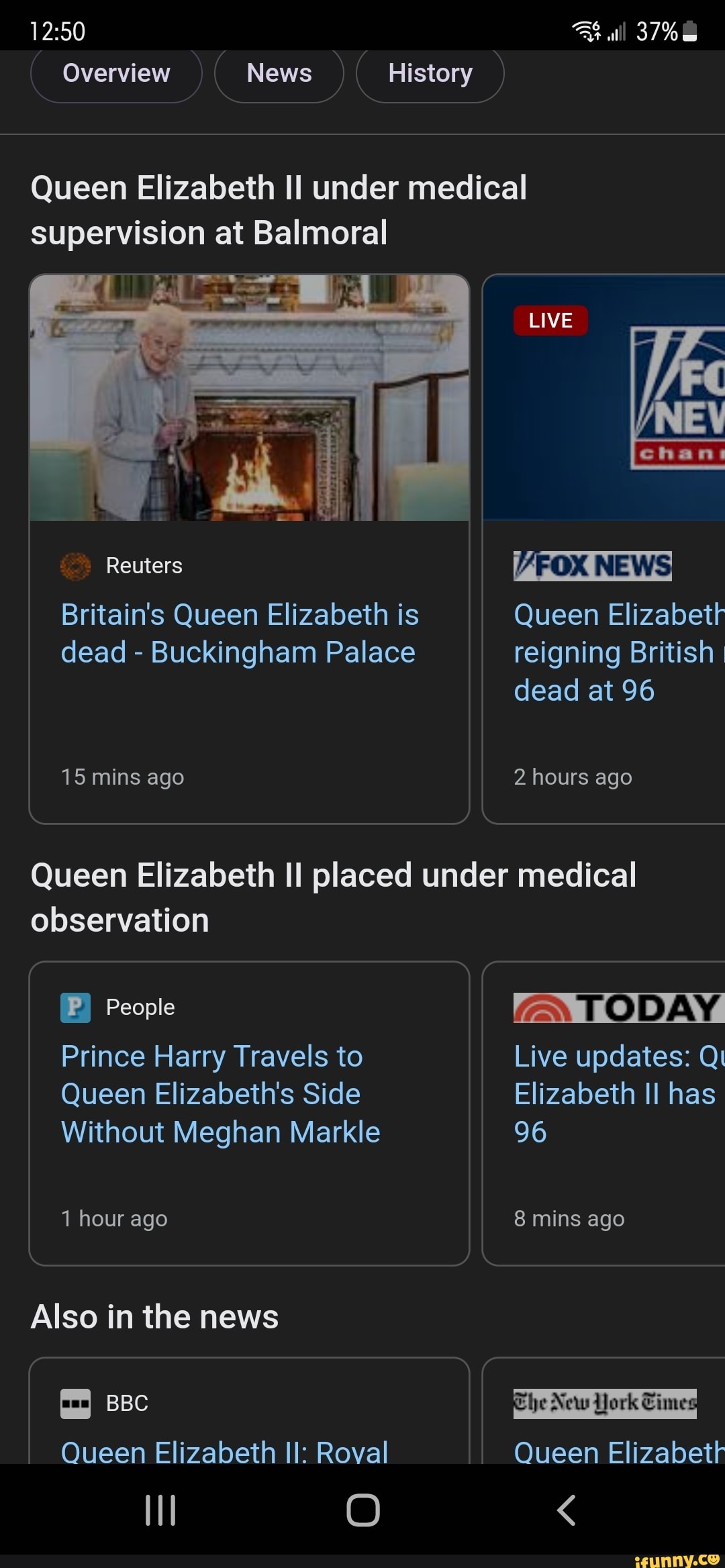 Overview News History Queen Elizabeth II under medical supervision at ...