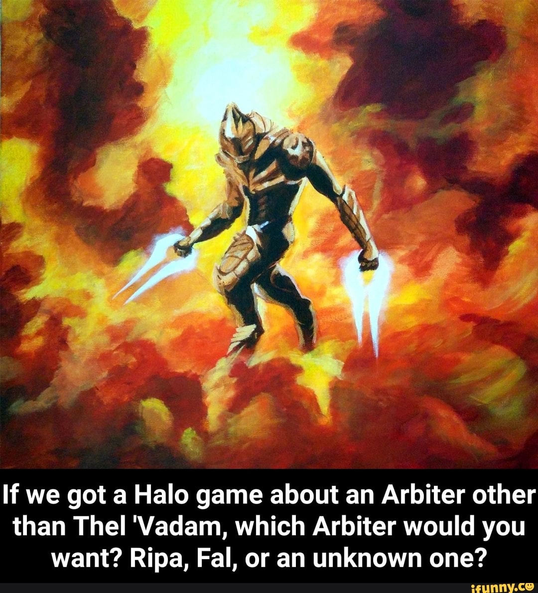 If we got a Halo game about an Arbiter other than Thel 'Vadam, which ...