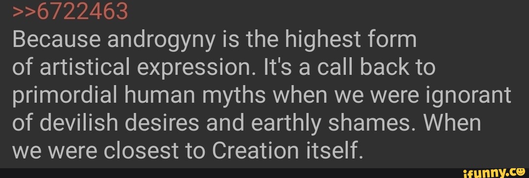 Androgyny memes. Best Collection of funny Androgyny pictures on iFunny