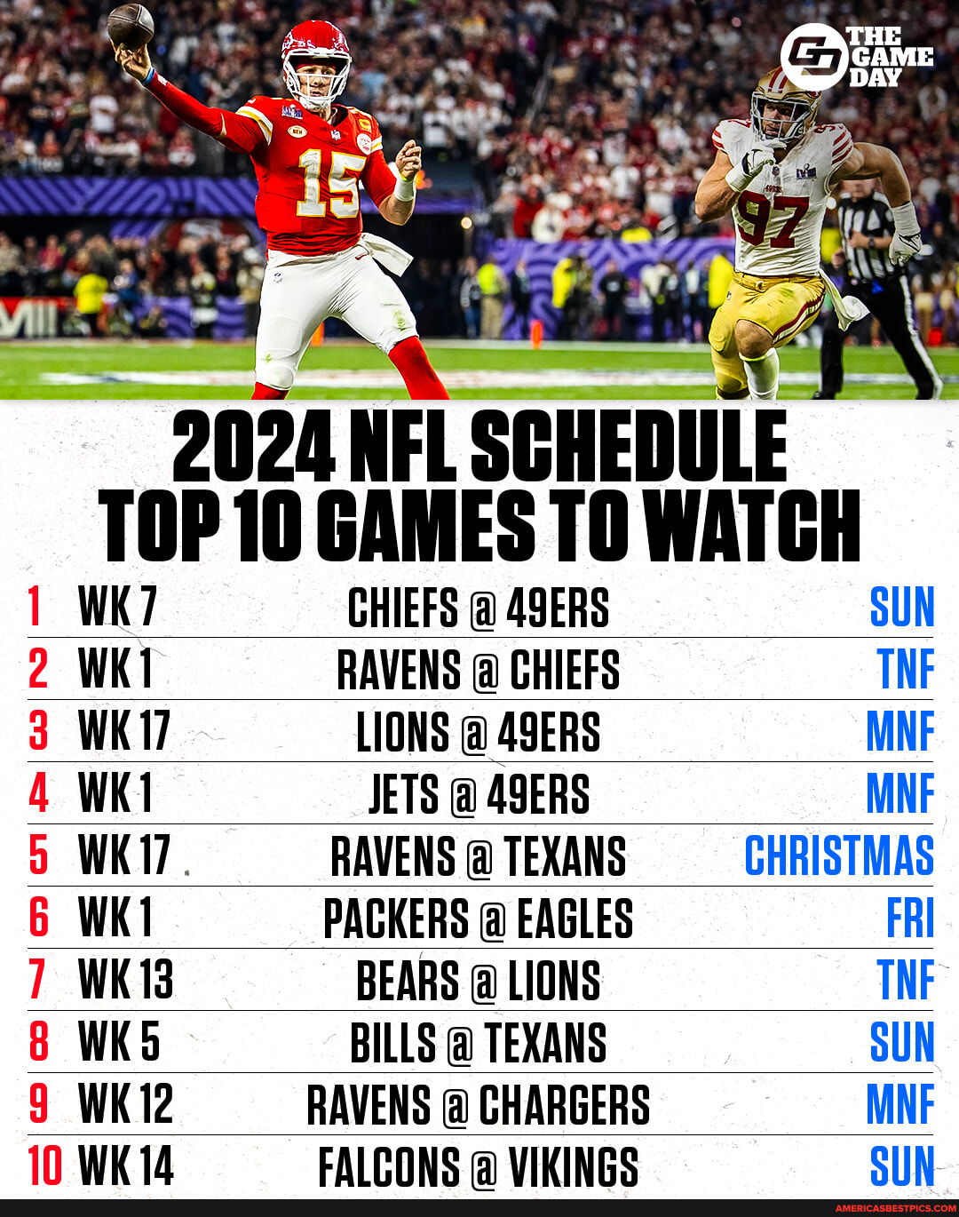 The NFL Schedule has officially been released and The Game Days staff ...