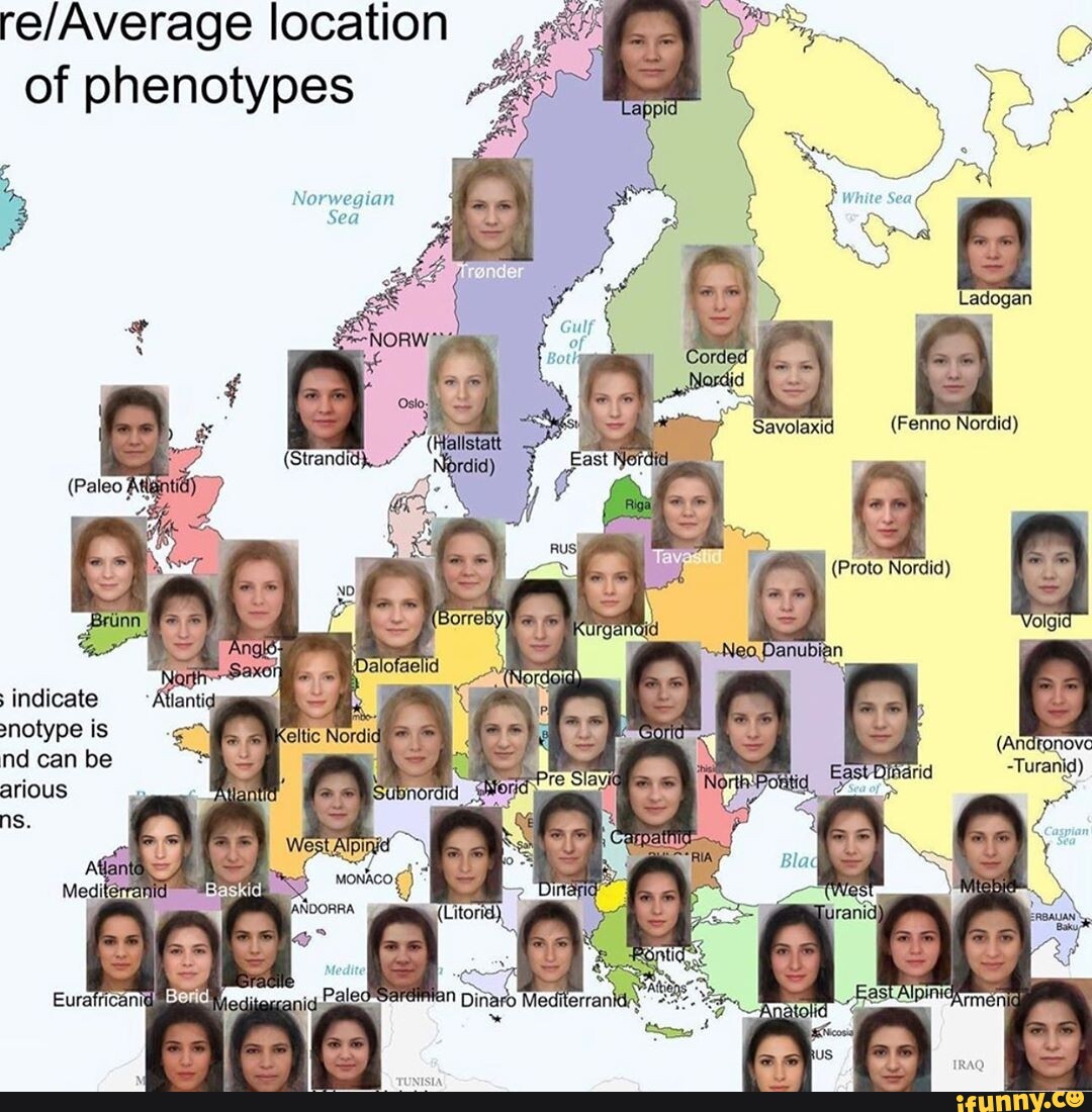 Location of phenotypes Norwegian avolaxid (Fenno Nordid) indicate ...