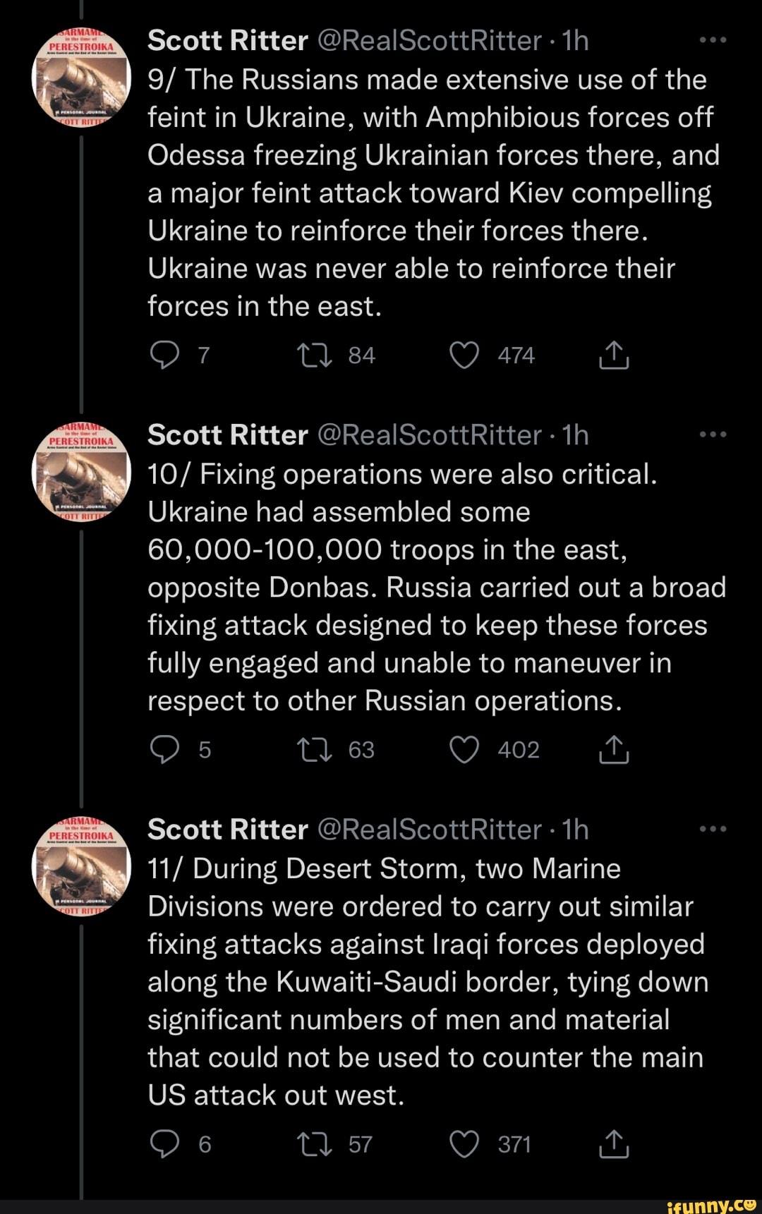 Scott Ritter @RealScottRitter - 9/ The Russians made extensive use of ...