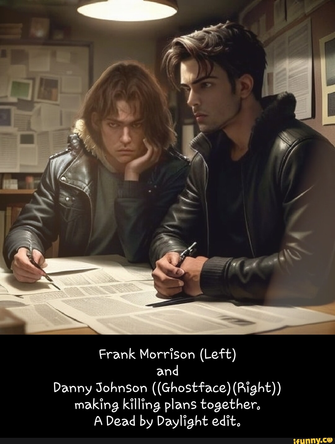 Frank Morrison (Left) and Danny Johnson ((Ghostface) (Right)) making ...