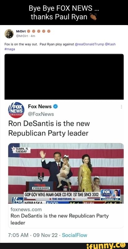 Bye Bye FOX NEWS thanks Paul Ryan Fox is on the way out. Paul Ryan ploy ...