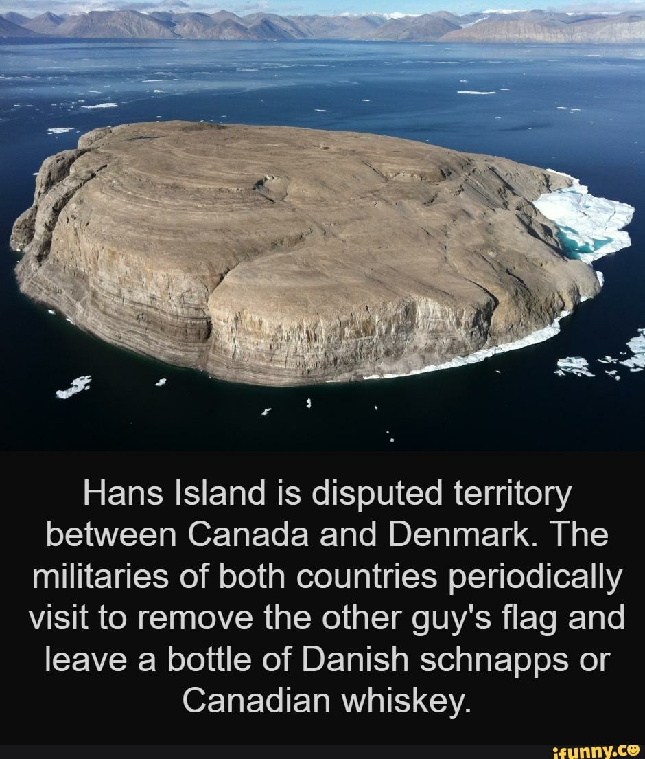 Hans Island is disputed territory between Canada and Denmark. The ...