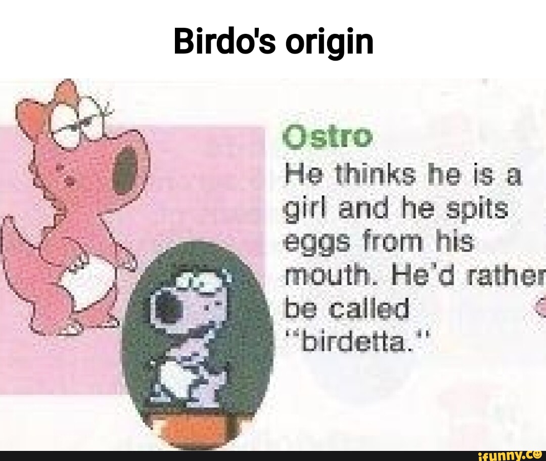 Birdo memes. Best Collection of funny Birdo pictures on iFunny