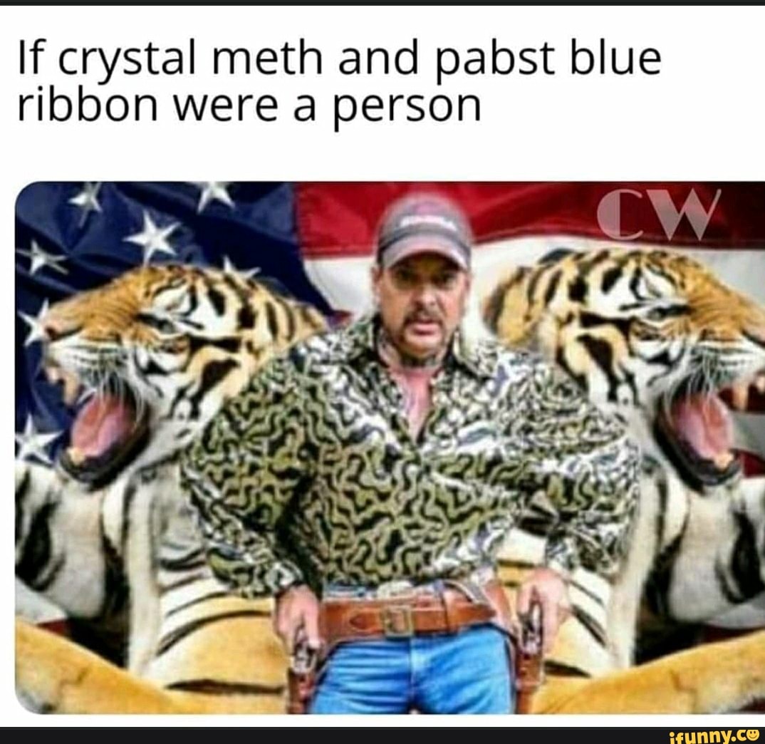 If crystal meth and pabst blue ribbon were a person - iFunny