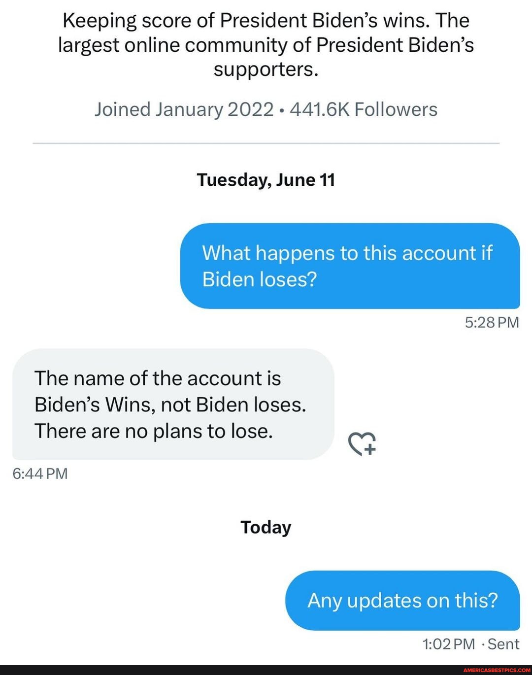 Wild 😂😂😂 - Keeping score of President Biden's wins. The largest online ...
