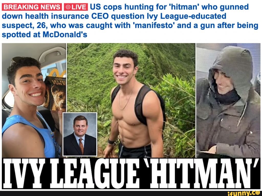 BREAKING NEWS US cops hunting for 'hitman' who gunned down health ...