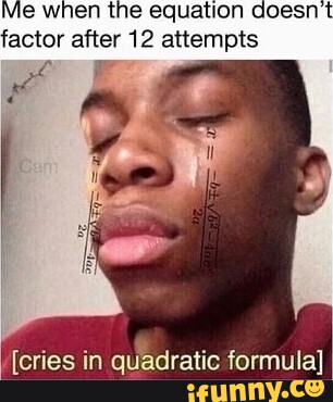 Quadratic Formula Funny