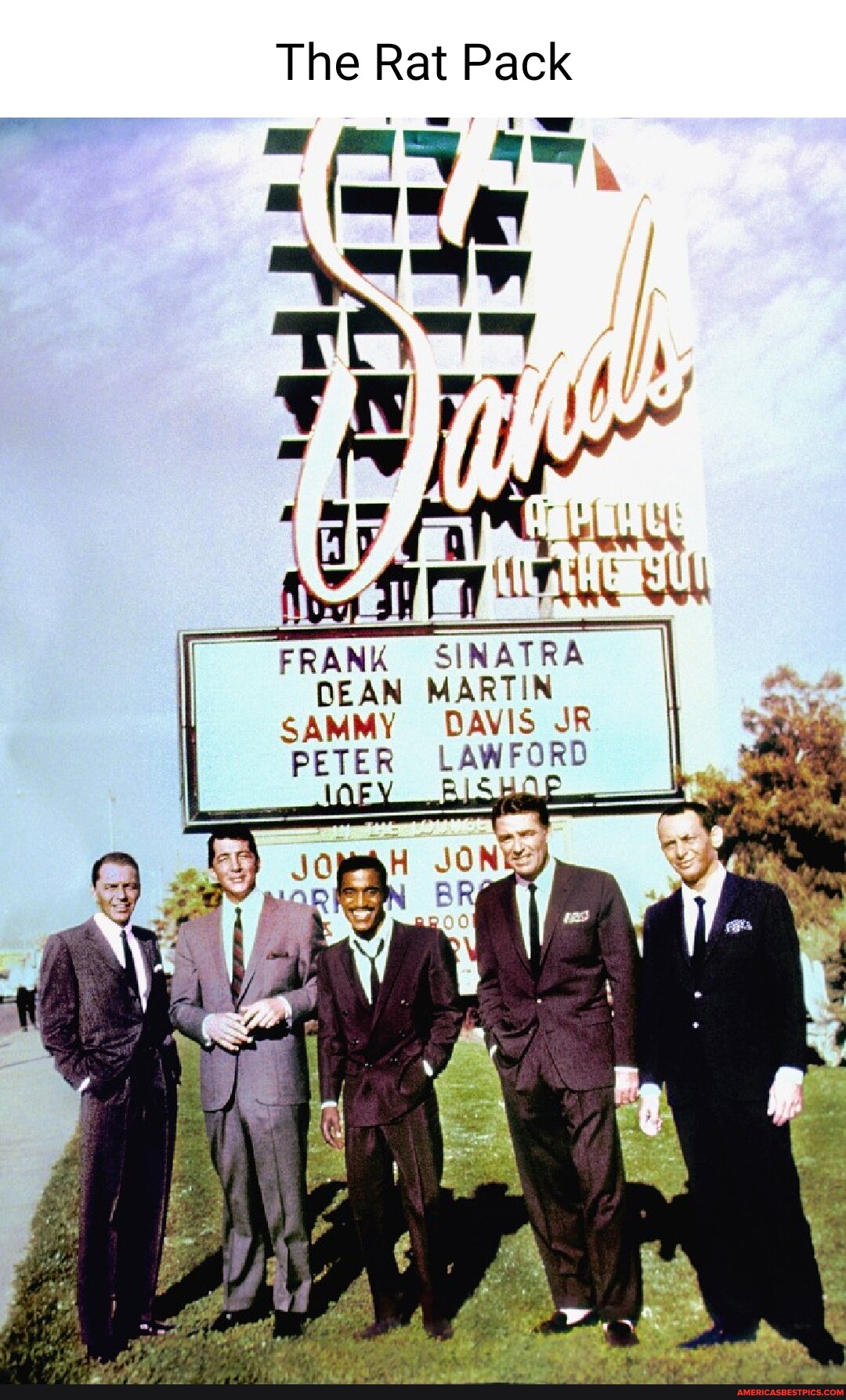 The Rat Pack FRANK SINATRA DEAN MARTIN SAMMY DAVIS JR PETER LAWFORD ON ...