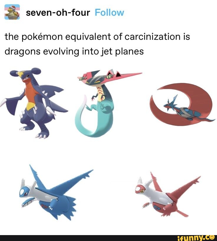 The pokmon equivalent of carcinization is dragons evolving into jet ...