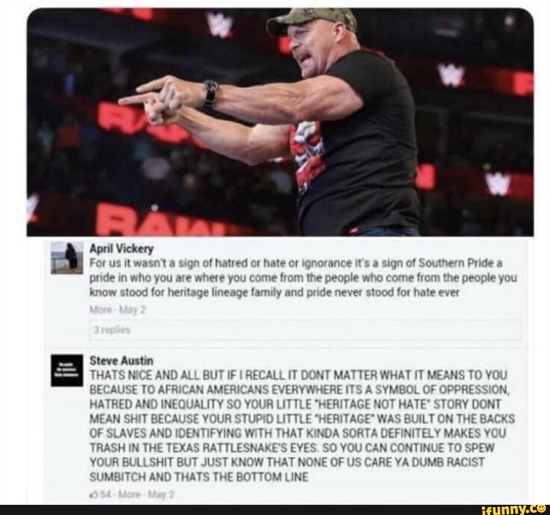 April Vickery For us it wasn't a sign of hatred or hate or ignorance it ...