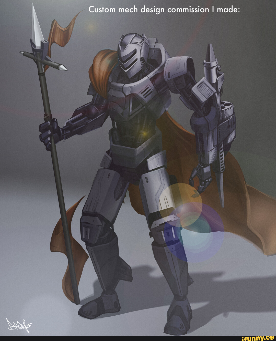 Custom mech design for a commission i just finished - Custom mech ...