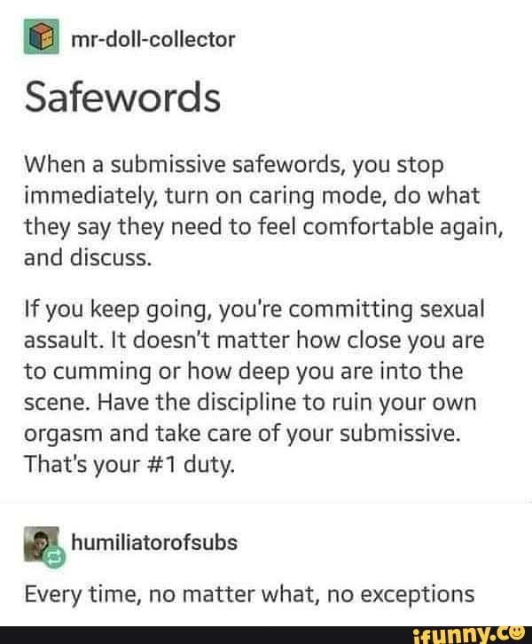 Safewords memes. Best Collection of funny Safewords pictures on iFunny