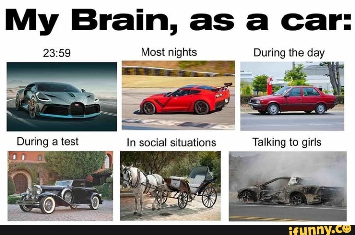 My Brain, as a car: - iFunny :)