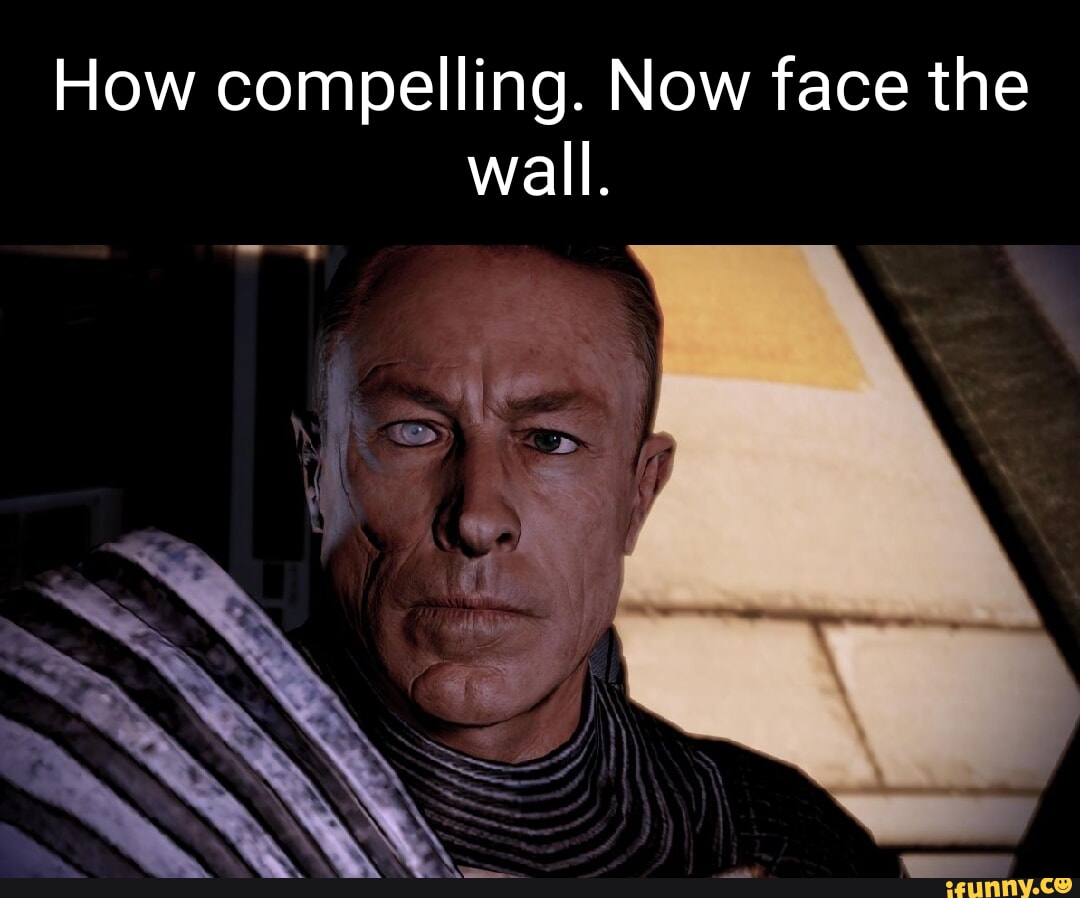 How compelling. Now face the wall. - iFunny
