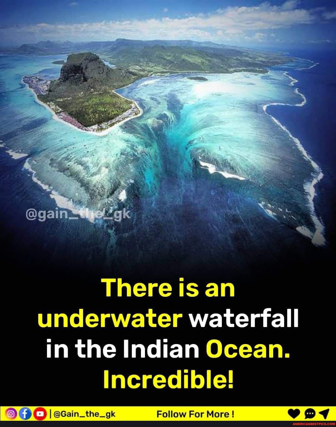 There is an underwater waterfall in the Indian Ocean. Incredible ...