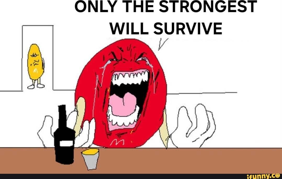 ONLY THE STRONGEST WILL SURVIVE ii, I at @ - iFunny