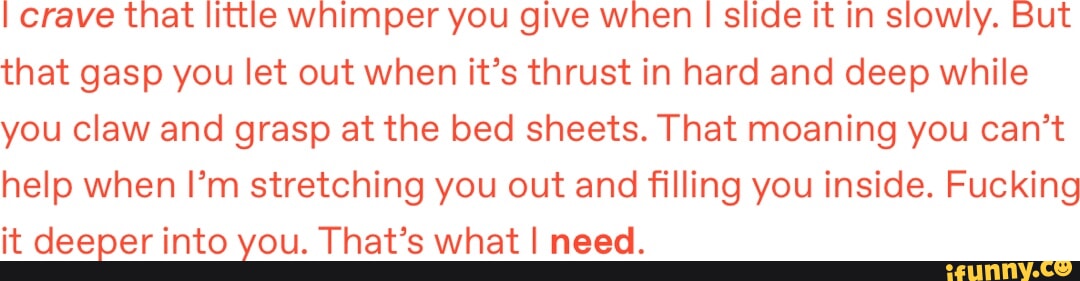 Whimper memes. Best Collection of funny Whimper pictures on iFunny