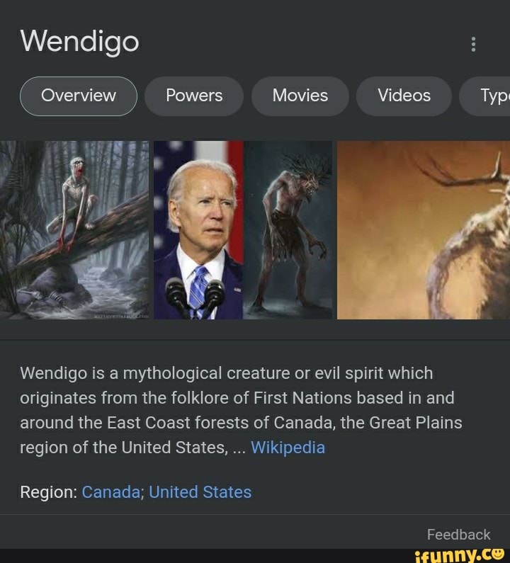 Wendigo Overview Powers Movies Videos Typ Wendigo is a mythological ...