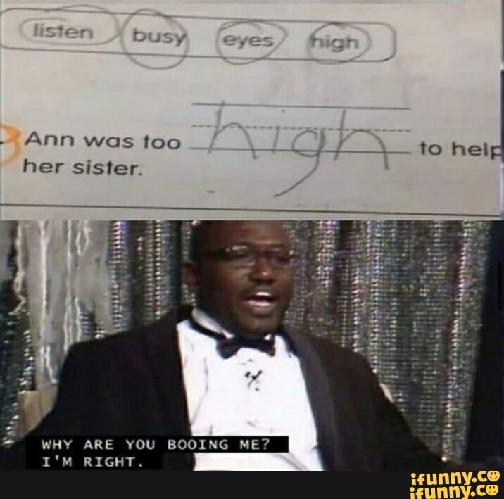 Sen Susy Ann was too her sister. to hel WHY ARE YOU BOOING ME? I'M ...