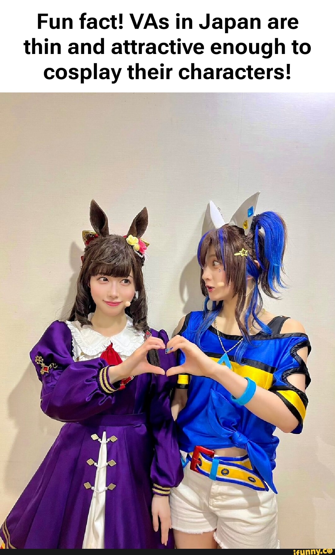Fun fact! VAs in Japan are thin and attractive enough to cosplay their ...