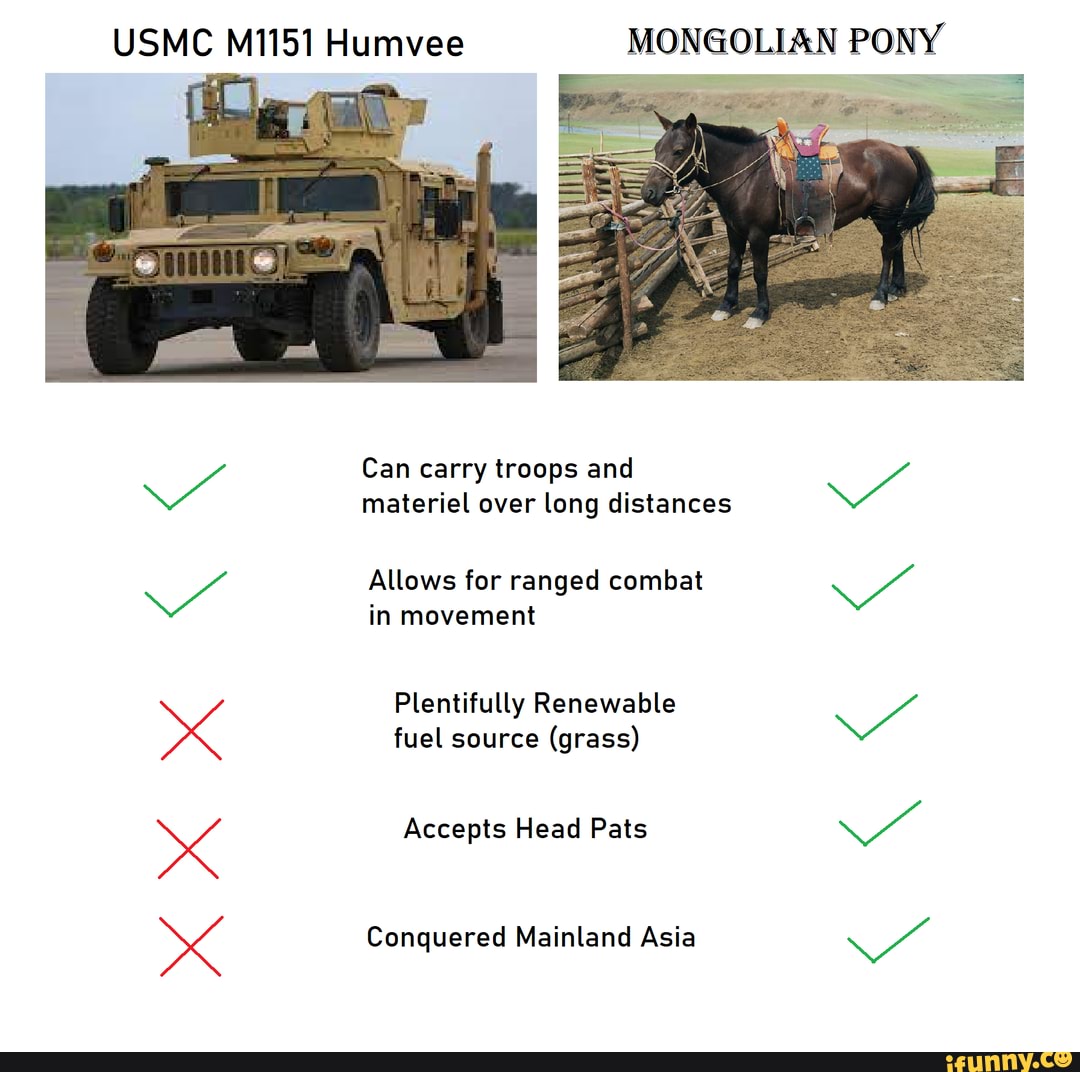 USMC M1151 Humvee MONGOLIAN PONY Can carry troops and materiel over ...