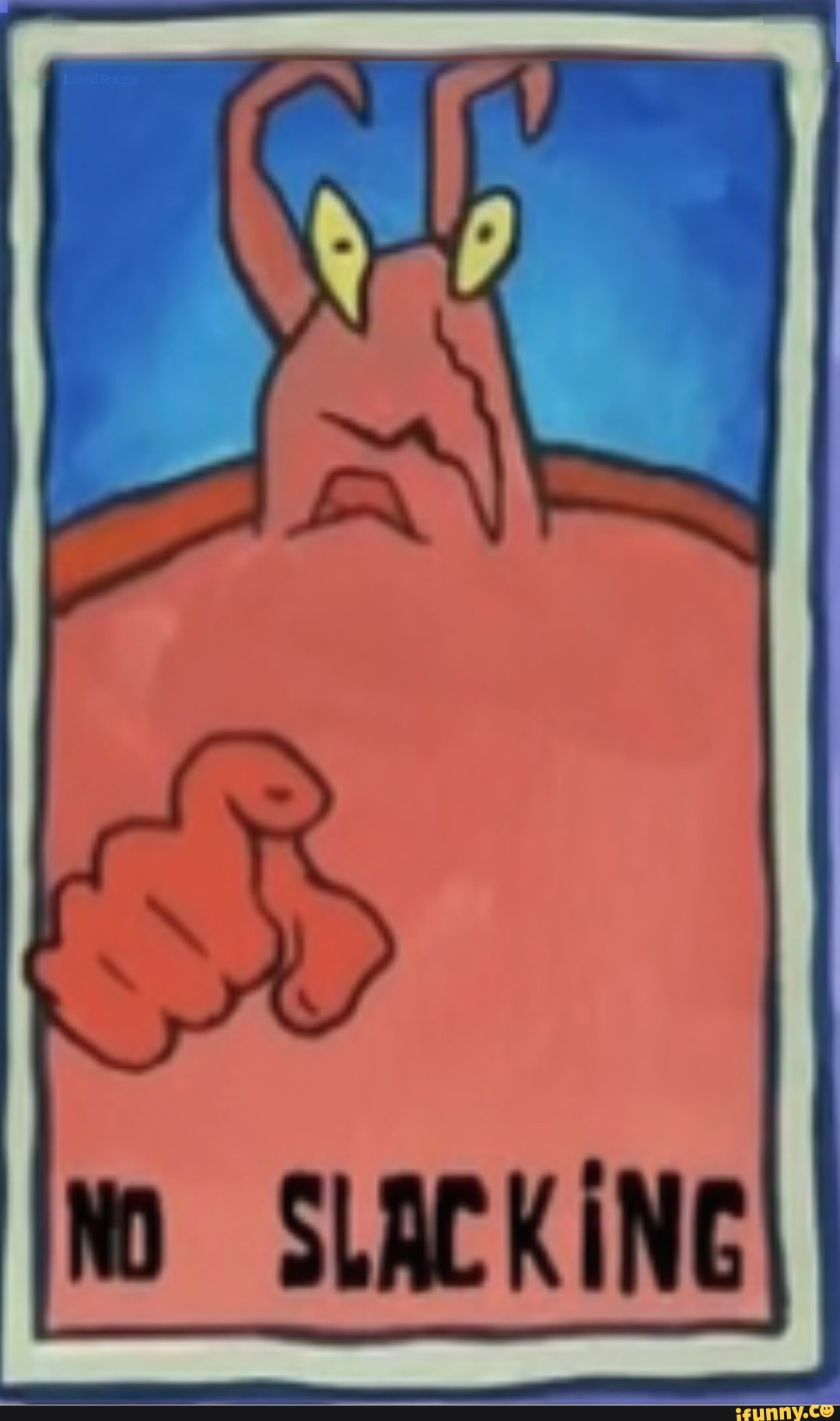 Larry The Lobster Working Out