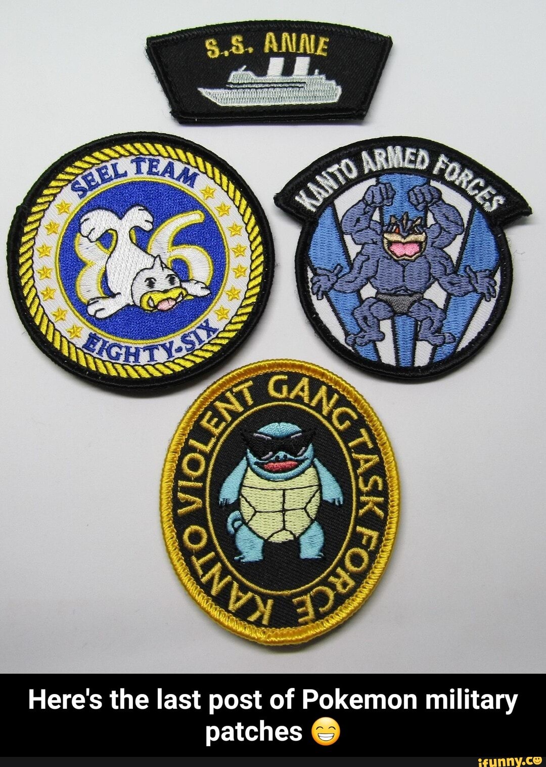 Here's the last post of Pokemon military patches - Here's the last post ...