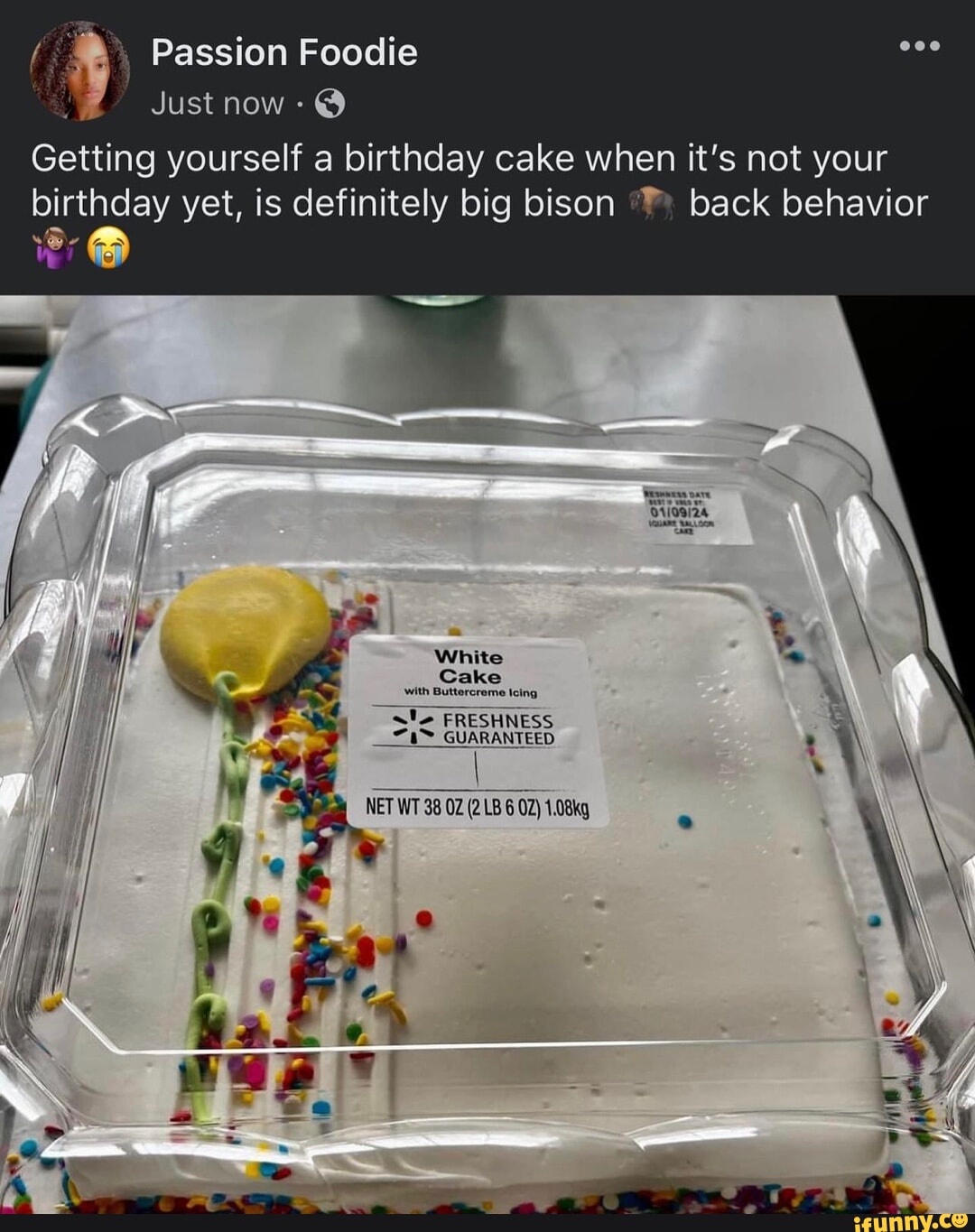 Passion Foodie Just now @ Getting yourself a birthday cake when it's ...