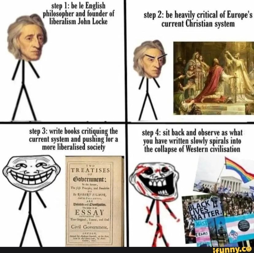 Step 1: be le English philosopher and founder of liberalism John Locke ...