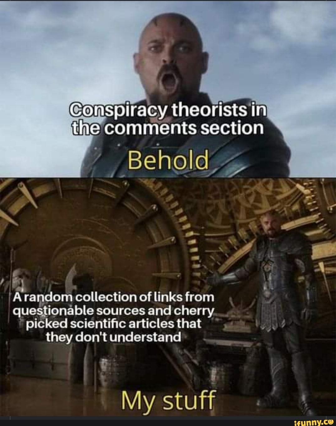 Conspiracy theorists in he comments section 'Arandom collection of ...