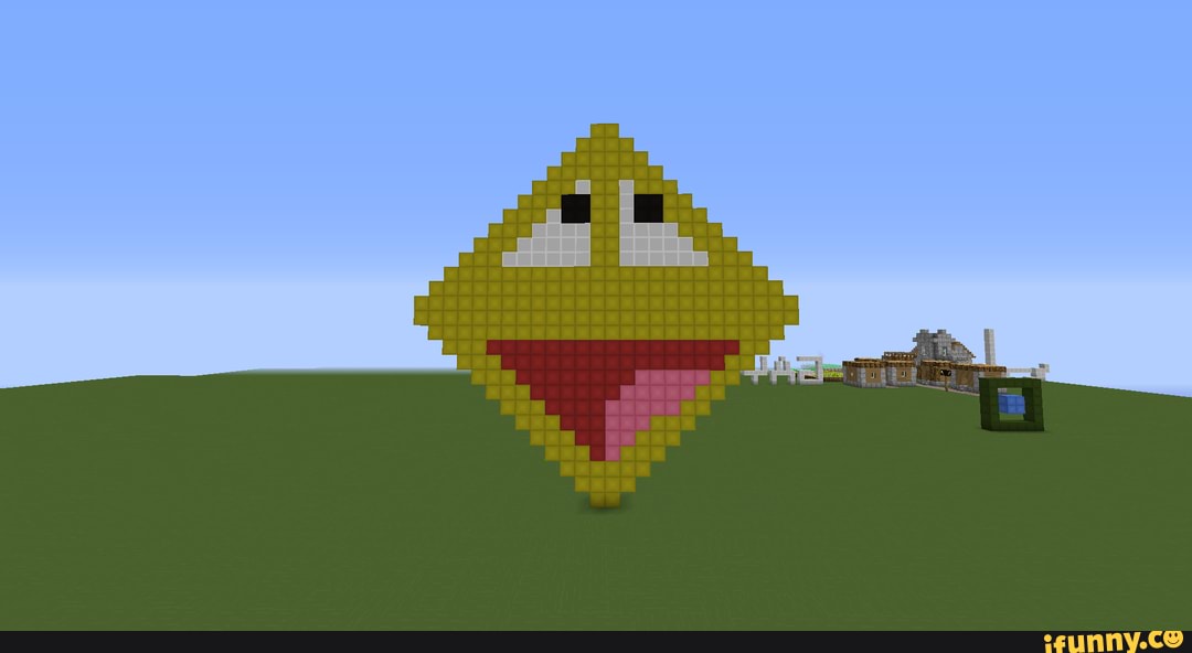 The face I made in minecraft. - iFunny