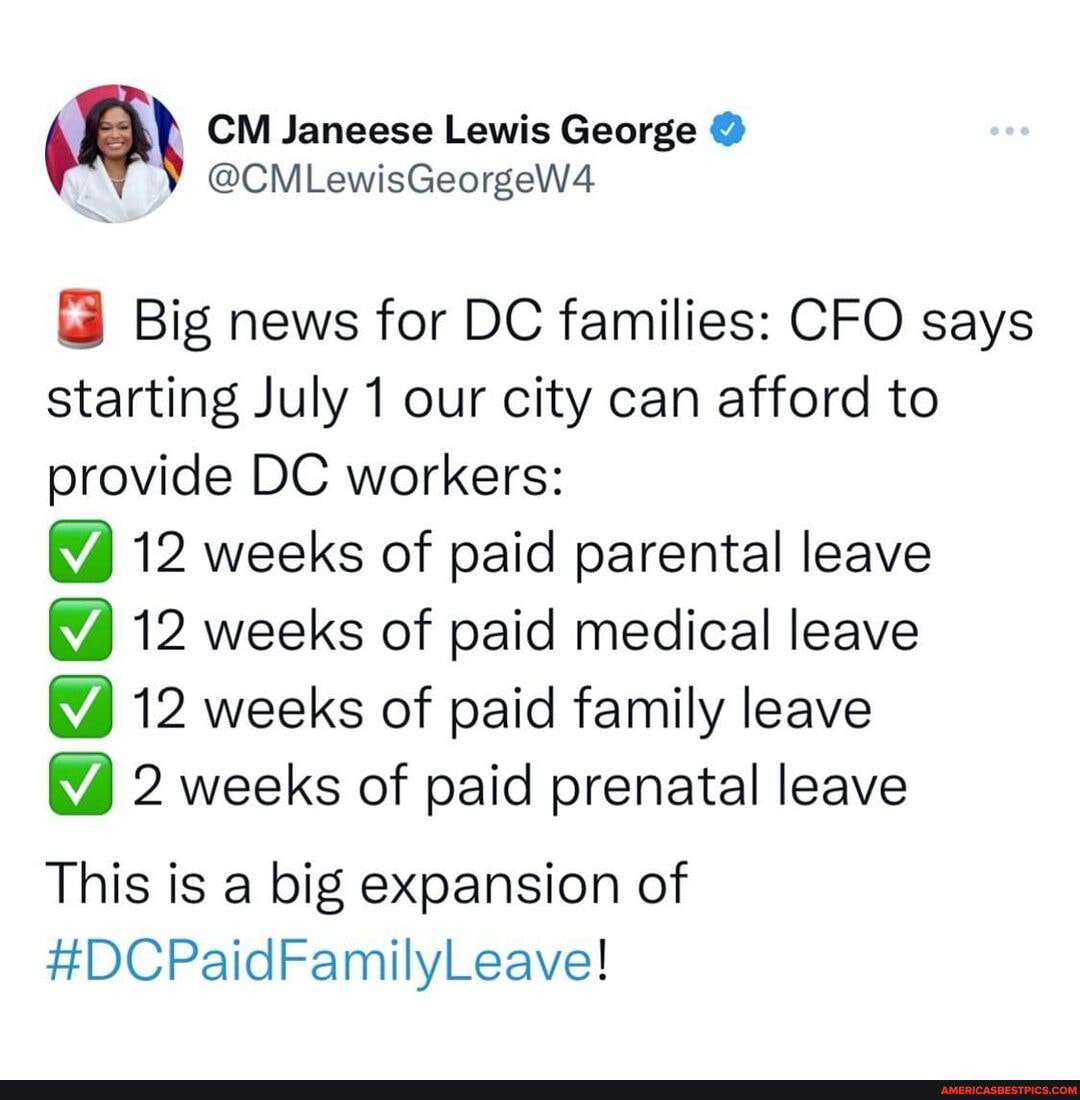 CM Janeese Lewis George Big news for DC families: CFO says starting ...
